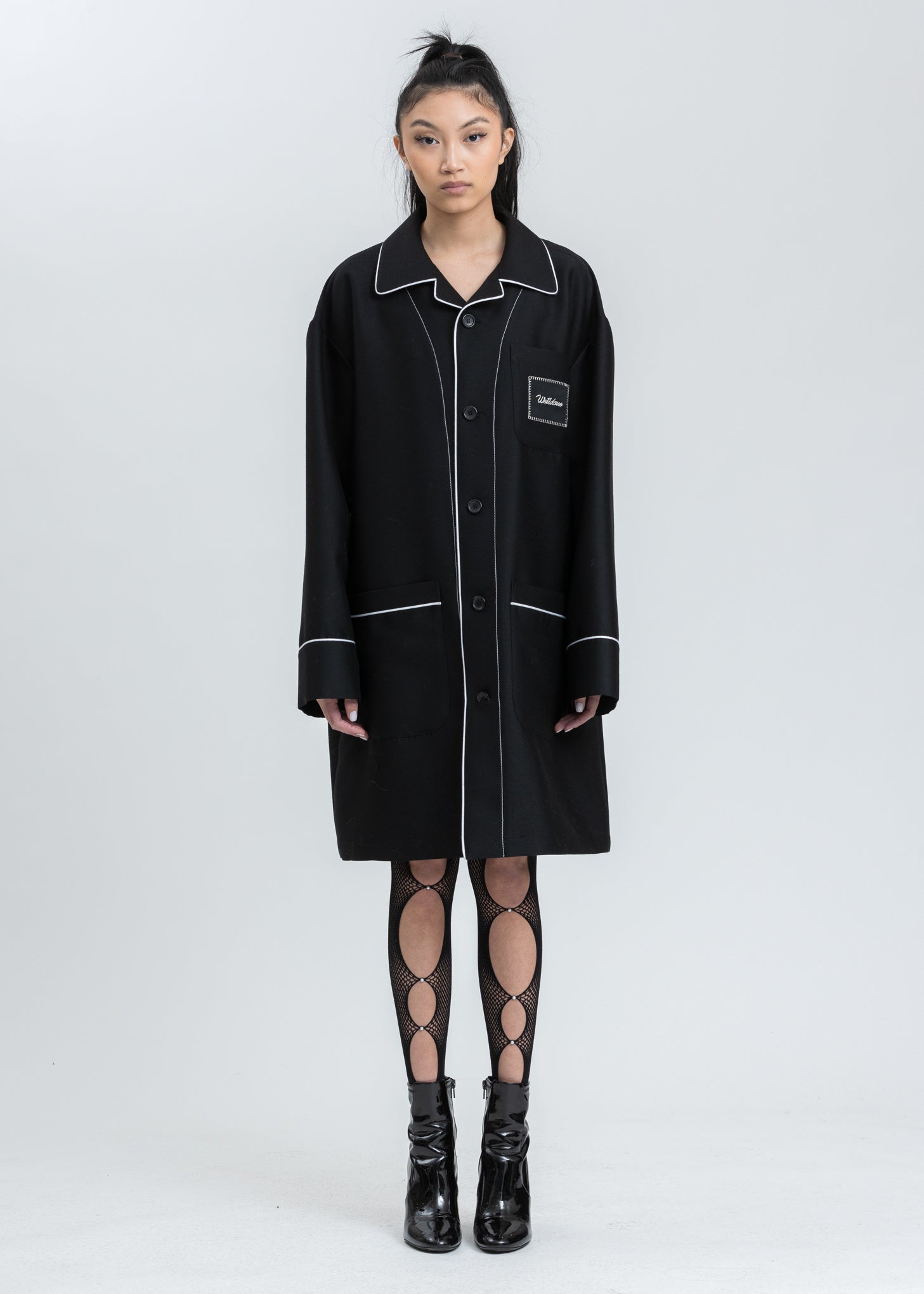 Black Pyjama Coat – 017 Shop