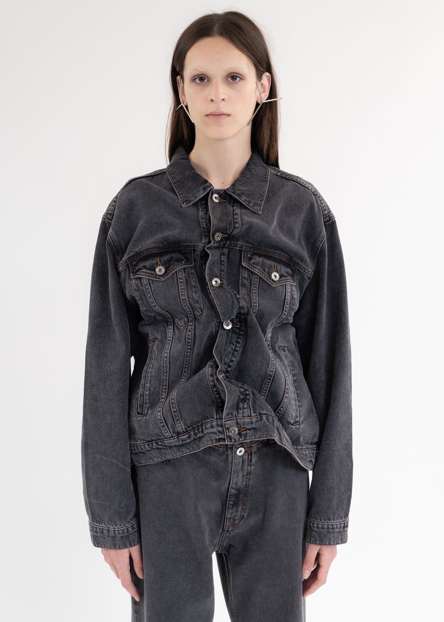 BLACK CLASSIC WIRE DENIM JACKET – 017 Shop