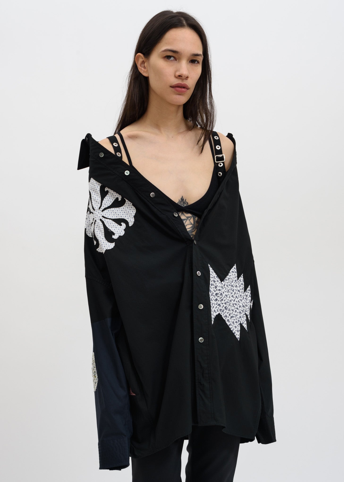 Black Off Shoulder Shirt – 017 Shop