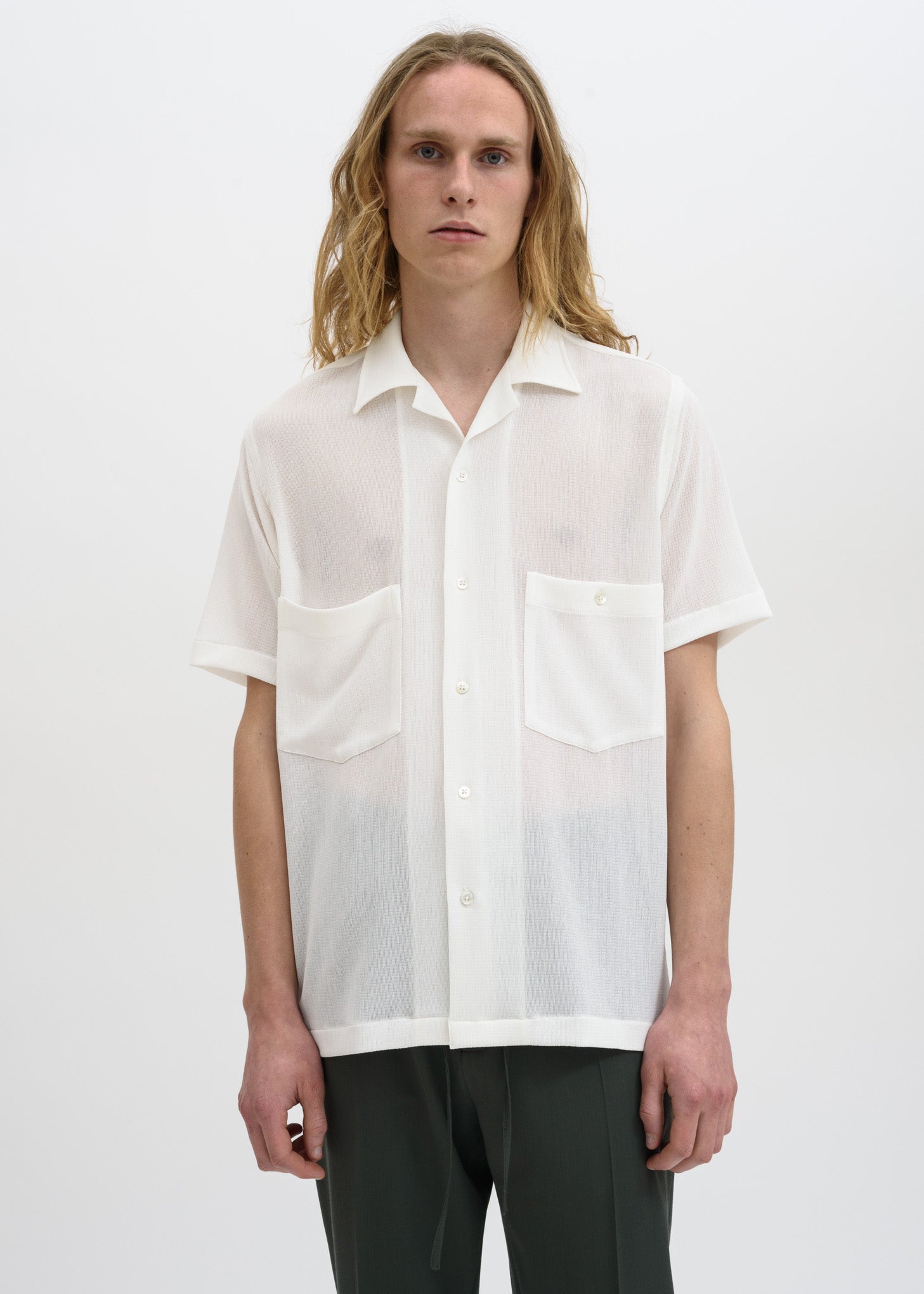 White Dexter Japanese Soft Mesh Shirt – 017 Shop