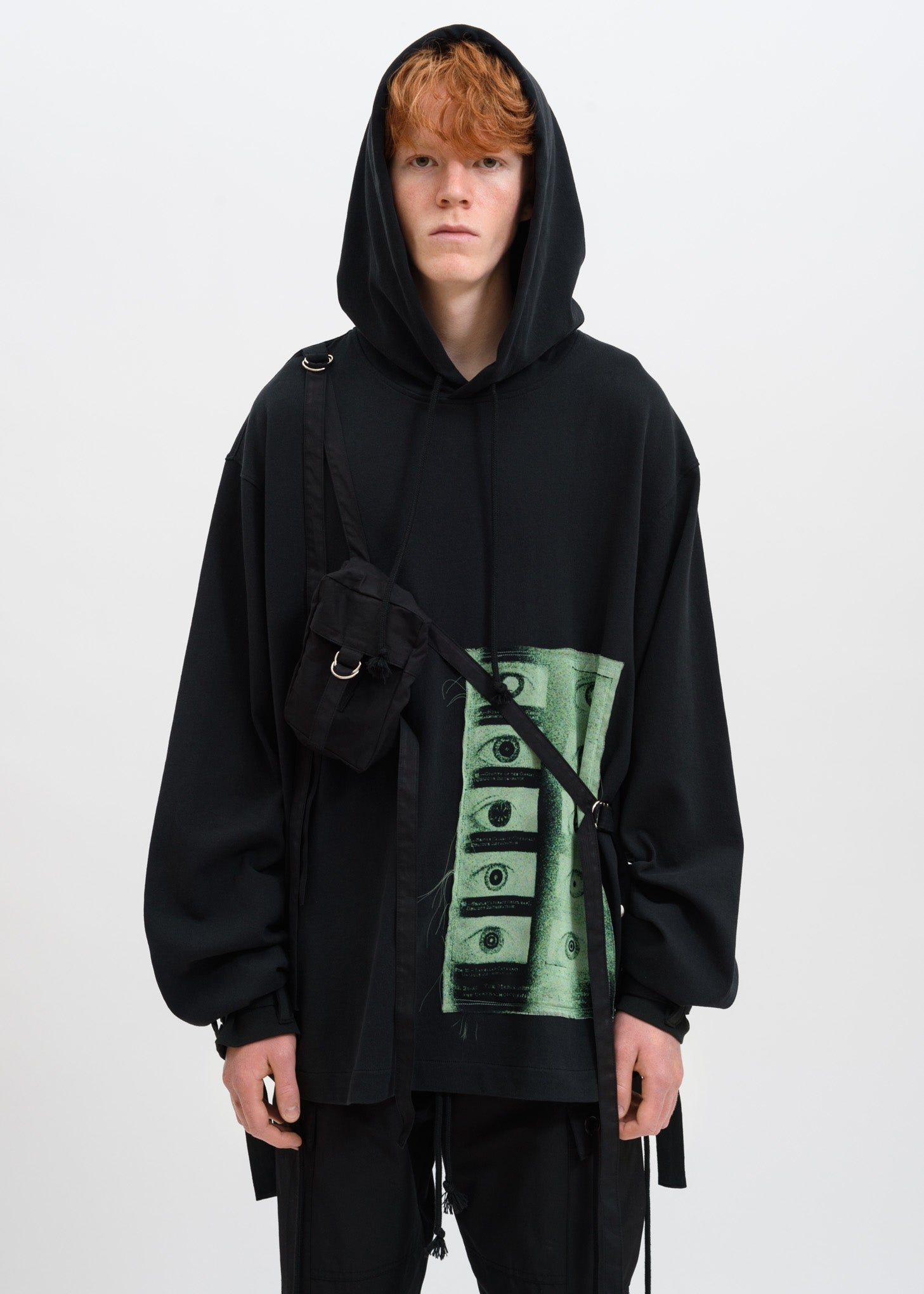 Black Night Vision Hoodie w/ Bag – 017 Shop