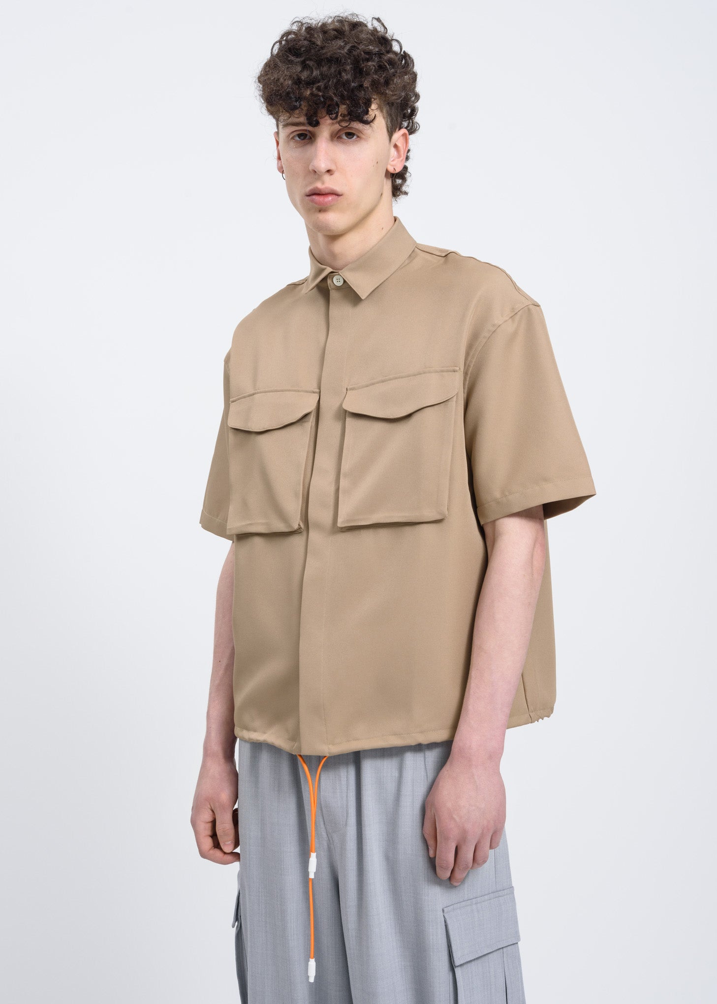 Light Brown Velcro Shirt – 017 Shop