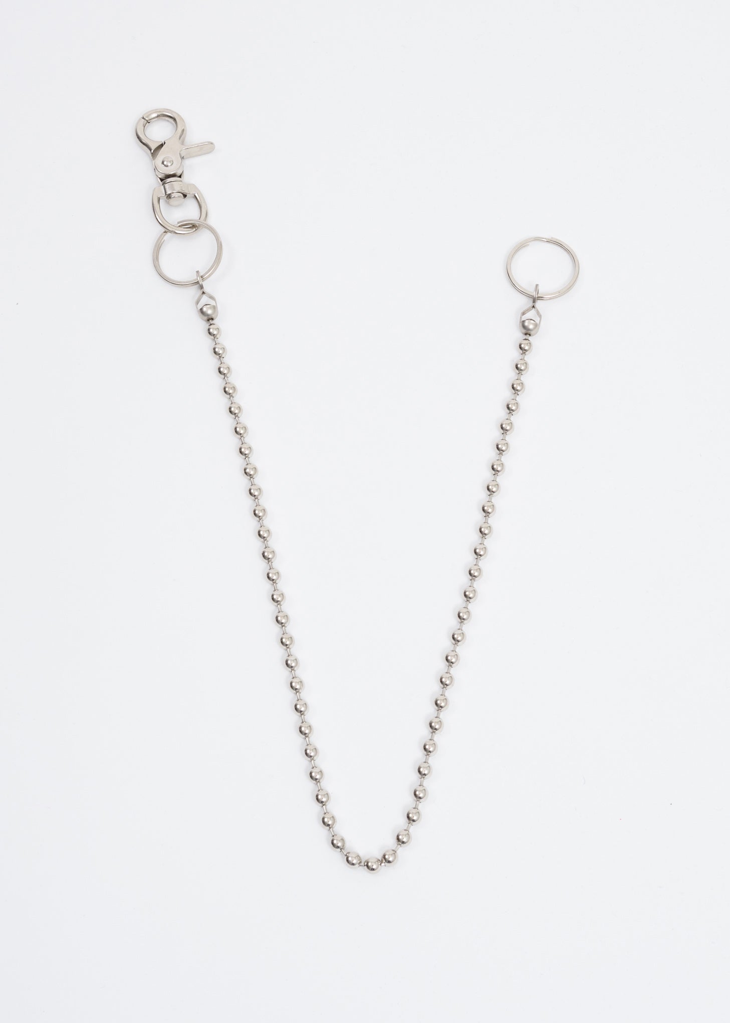 Steel Small Beaded Wallet Chain – 017 Shop