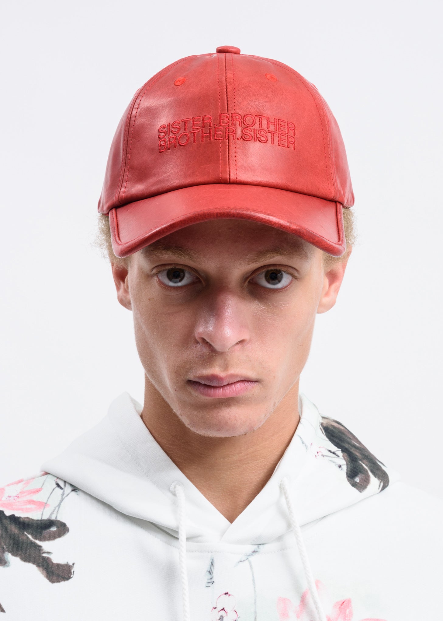 Scooter Embroidered Leather Cap – 017 Shop