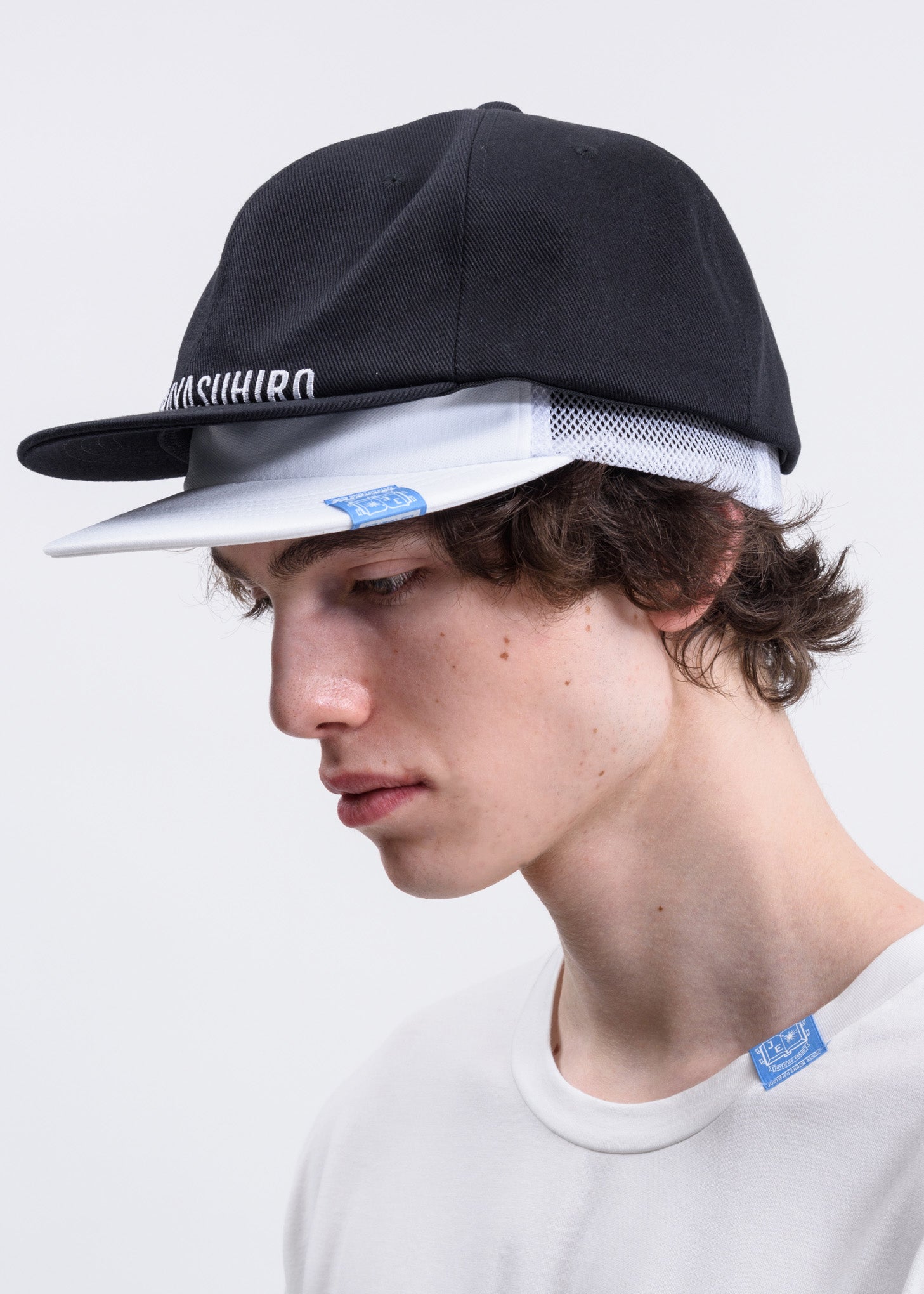 Black And White Double Cap – 017 Shop