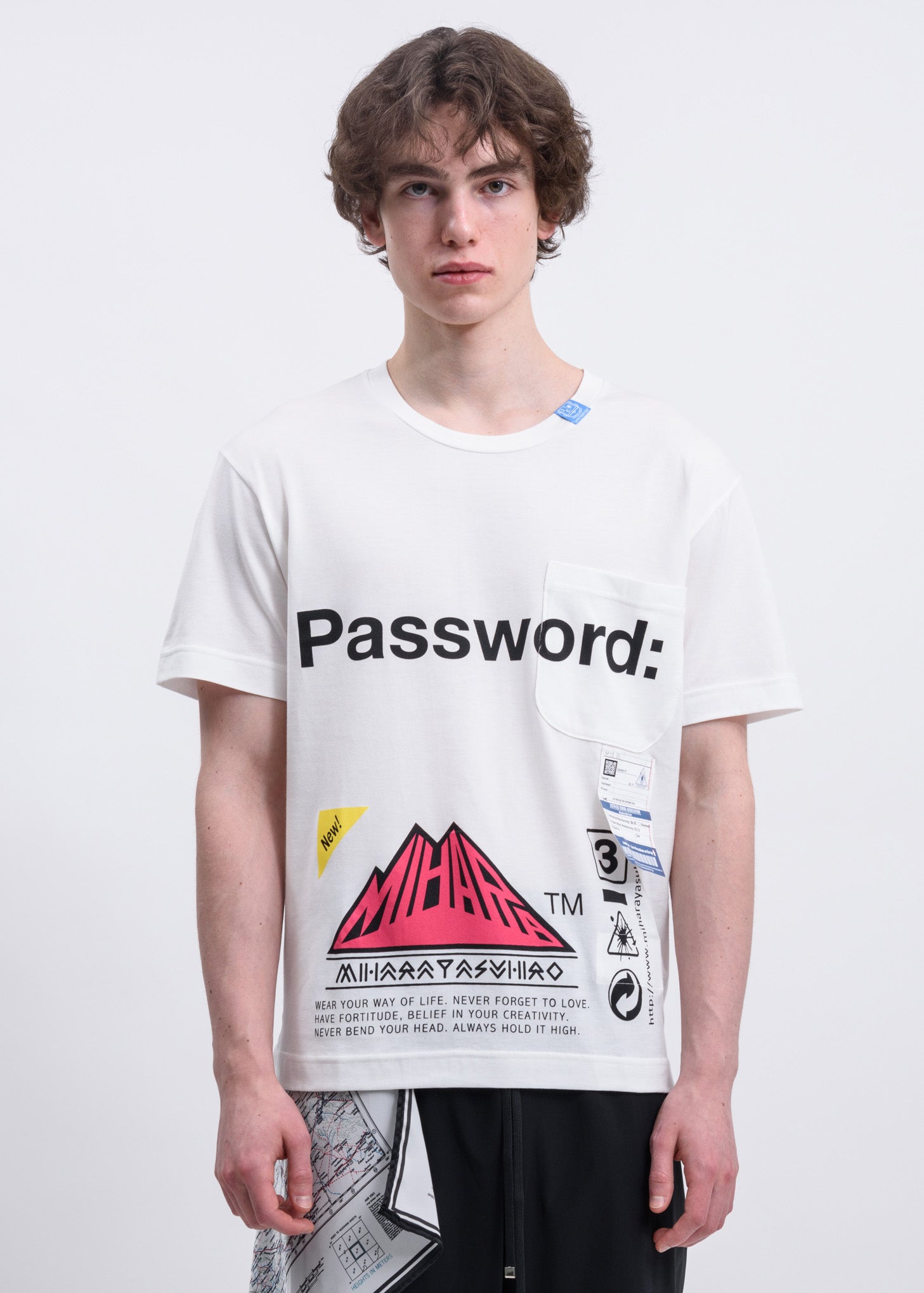 White Password: Printed T-Shirt – 017 Shop