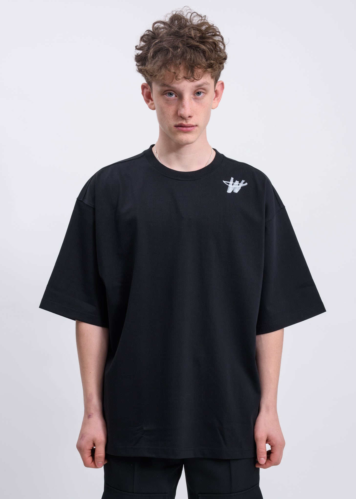 Black WD Oversized Tee – 017 Shop