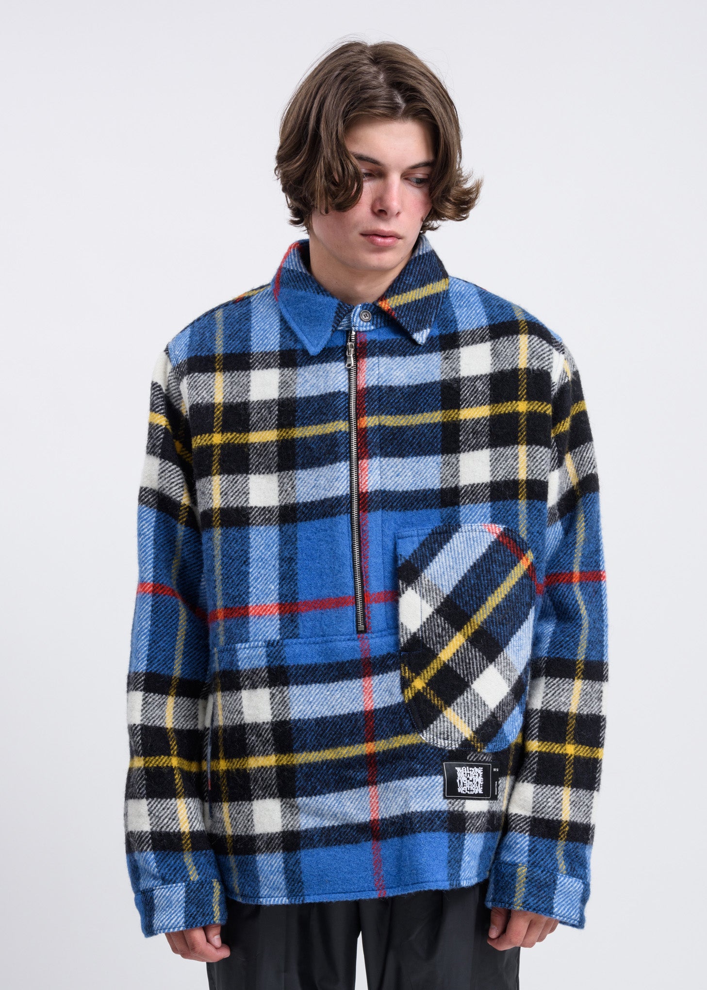Blue English Check Anorak – 017 Shop
