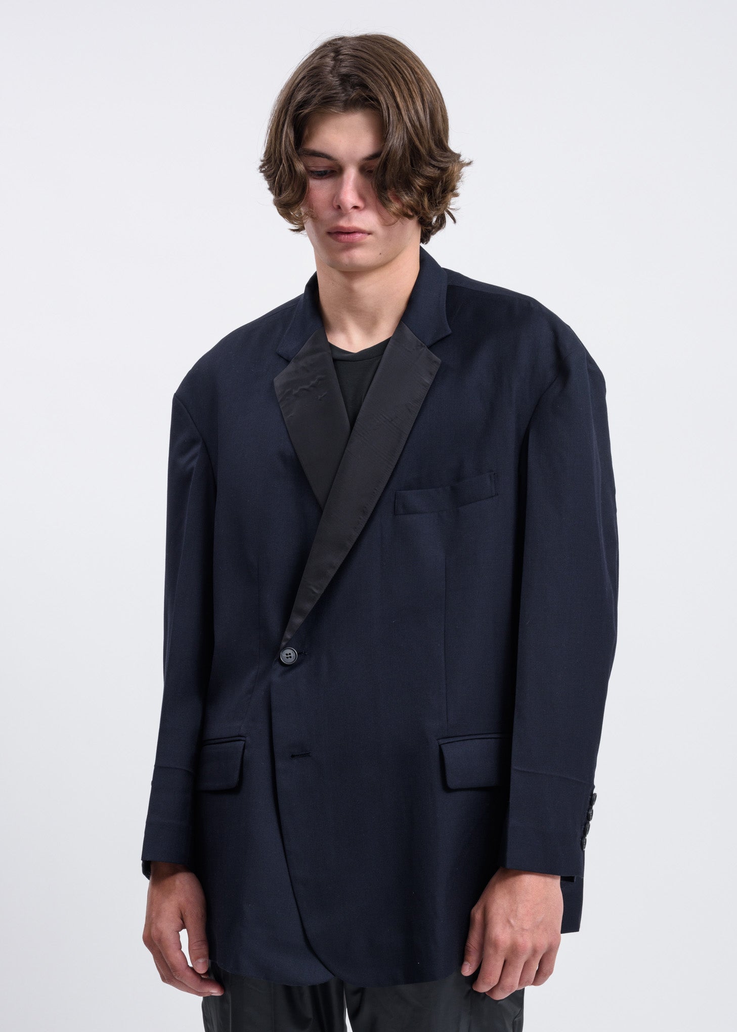 Navy Oversized Jacket – 017 Shop