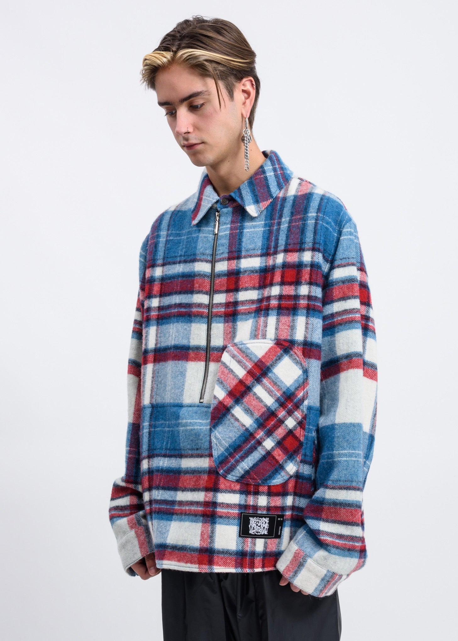 Light Blue English Check Anorak – 017 Shop