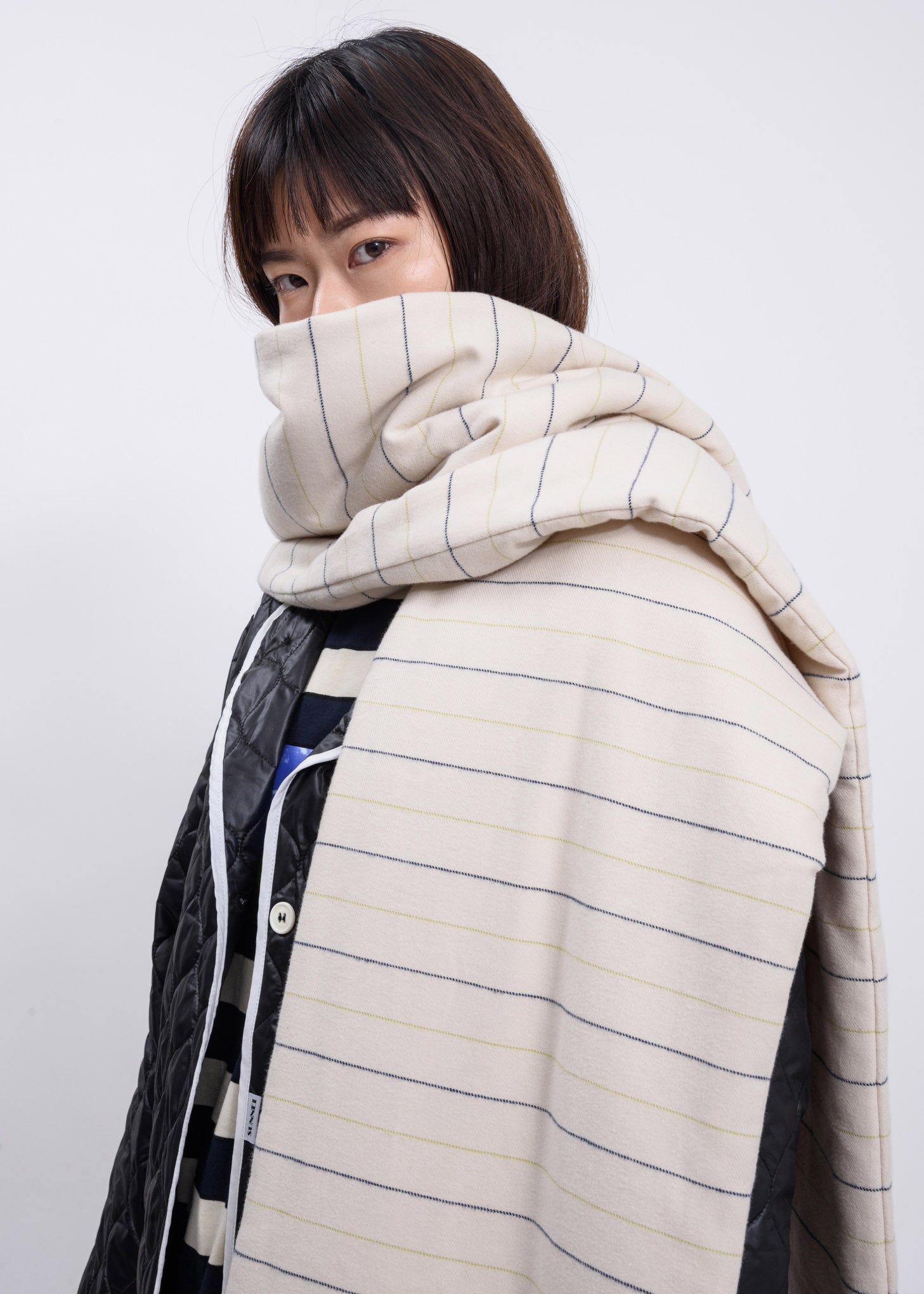 Beige Stripes Padded Scaft – 017 Shop