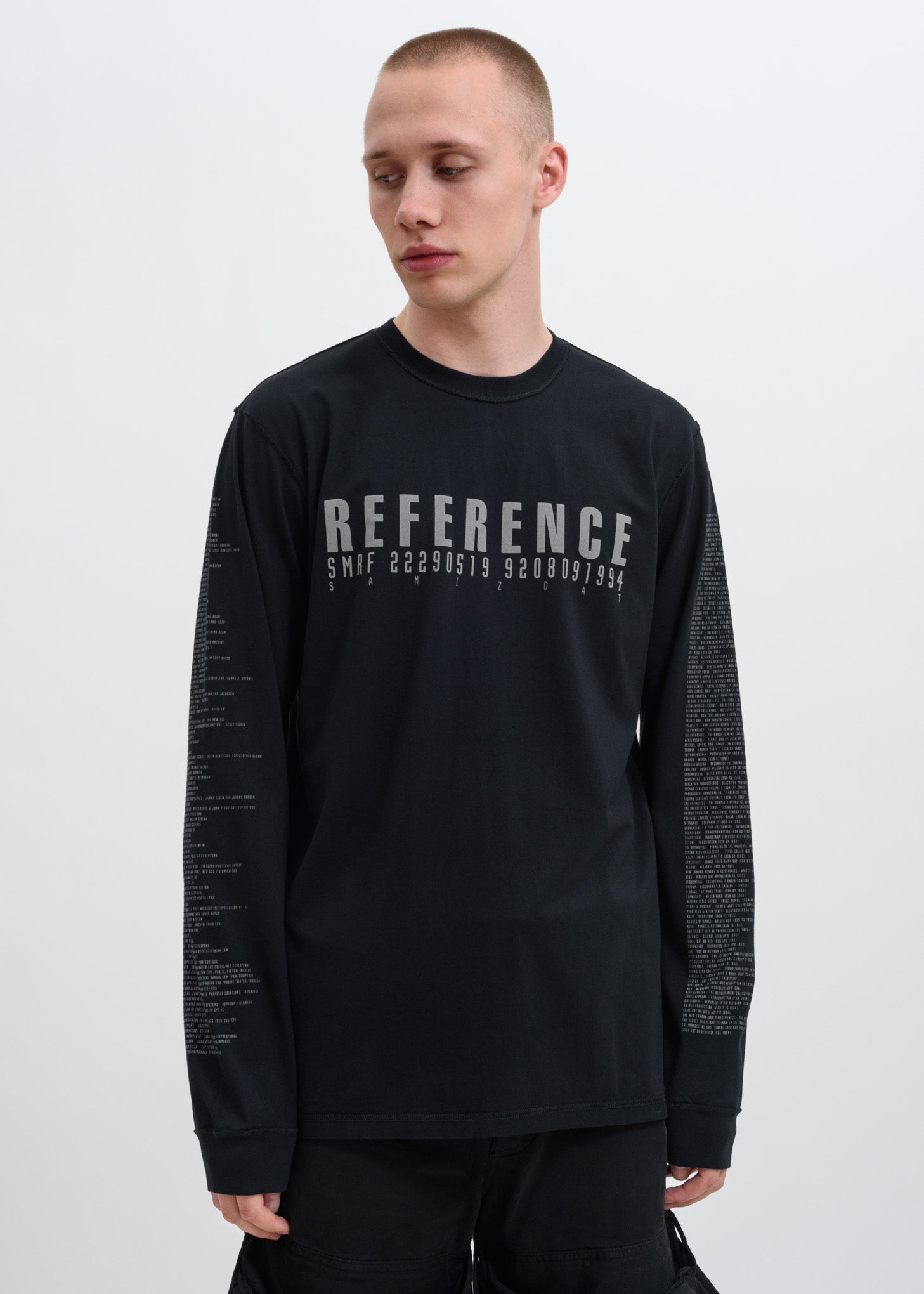 Black 5.0 Reflective Reference Long Sleeve – 017 Shop