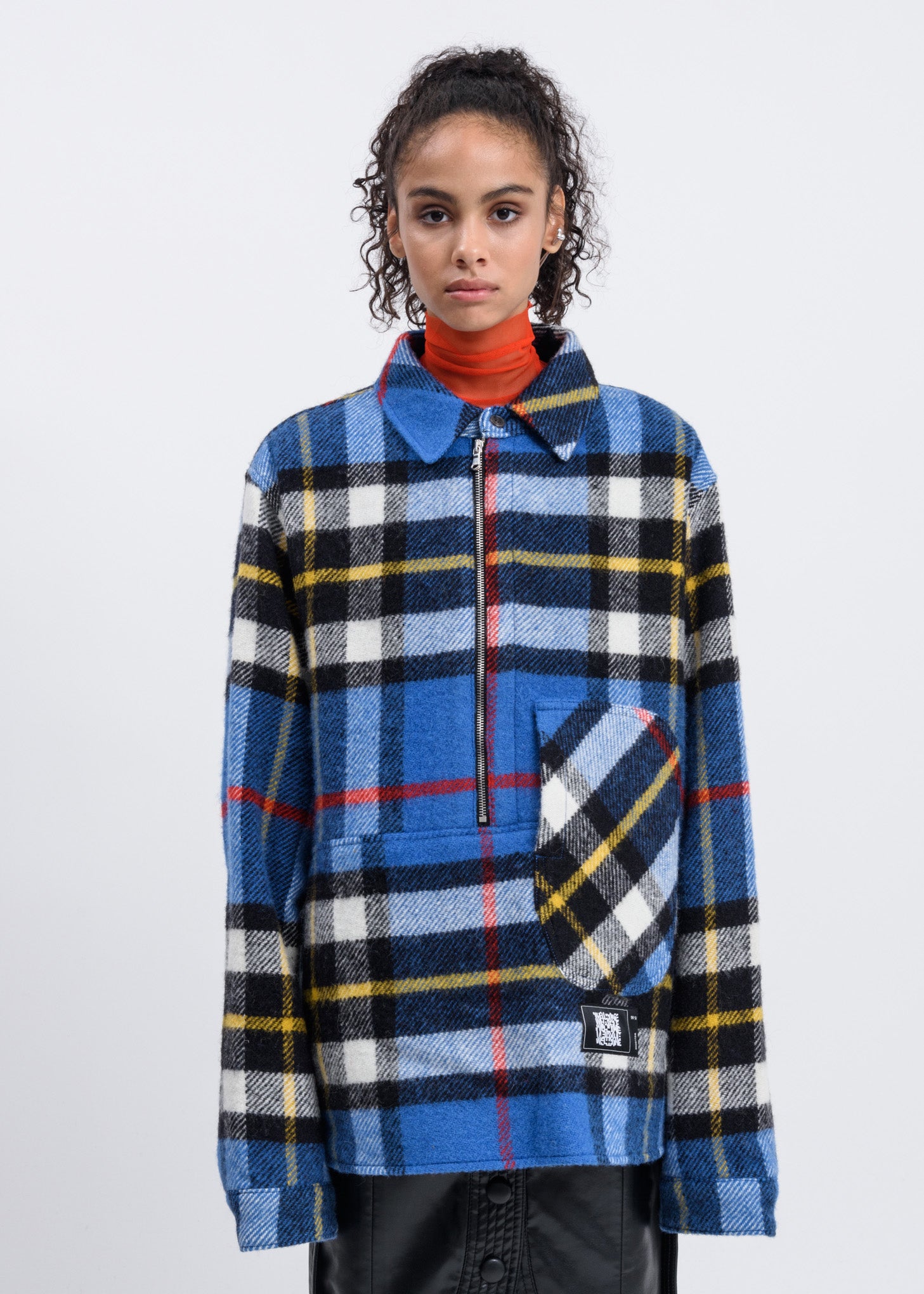 Blue English Check Anorak – 017 Shop