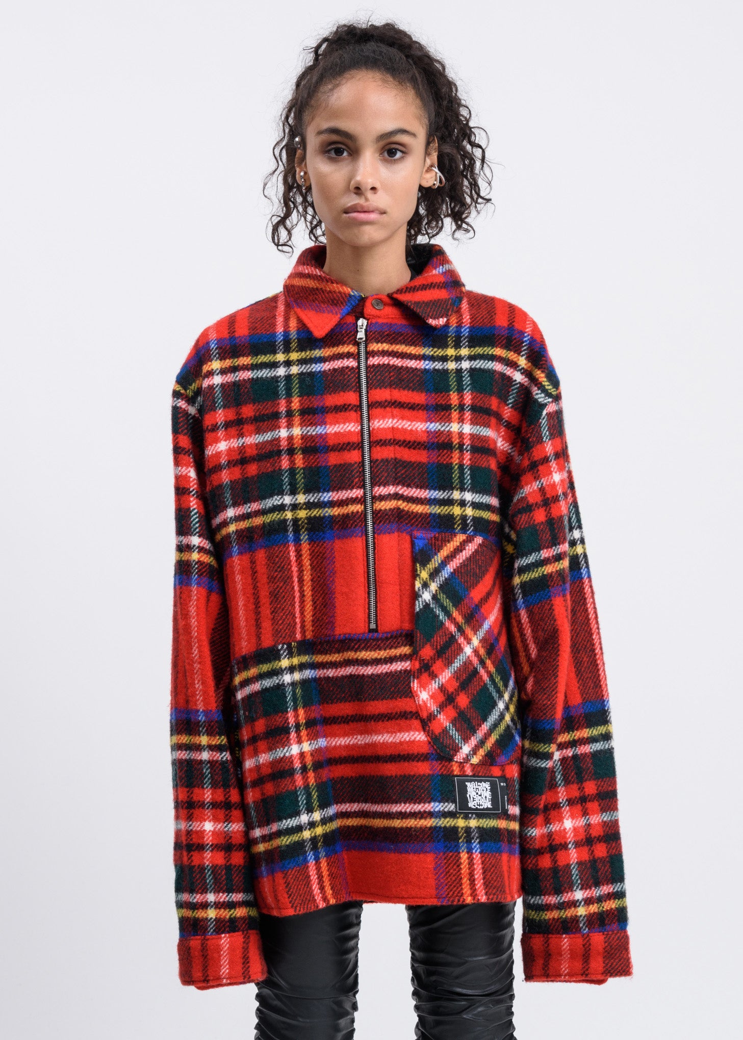 Red English Check Anorak – 017 Shop