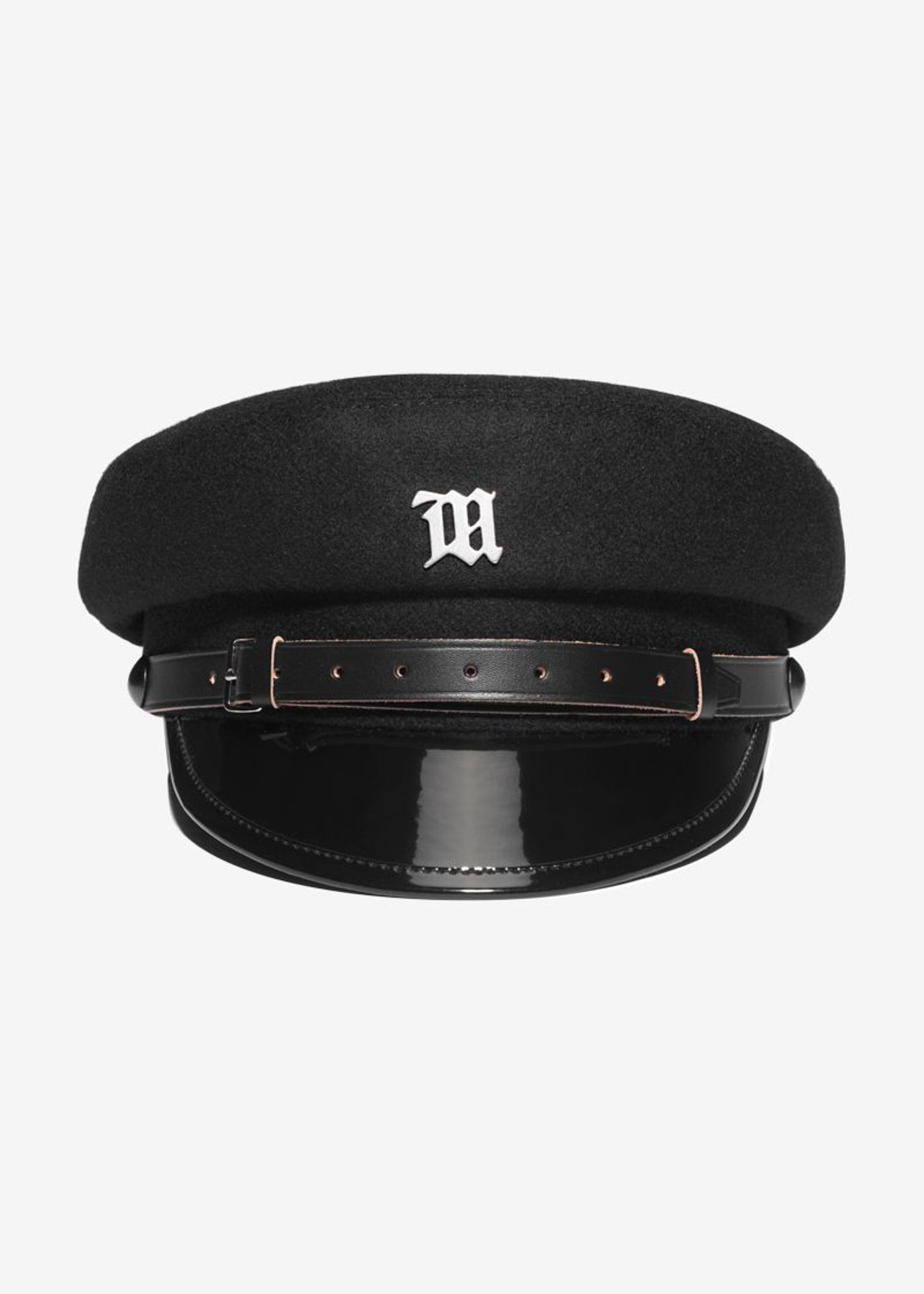 Black Monogram Gavroche Cap – 017 Shop