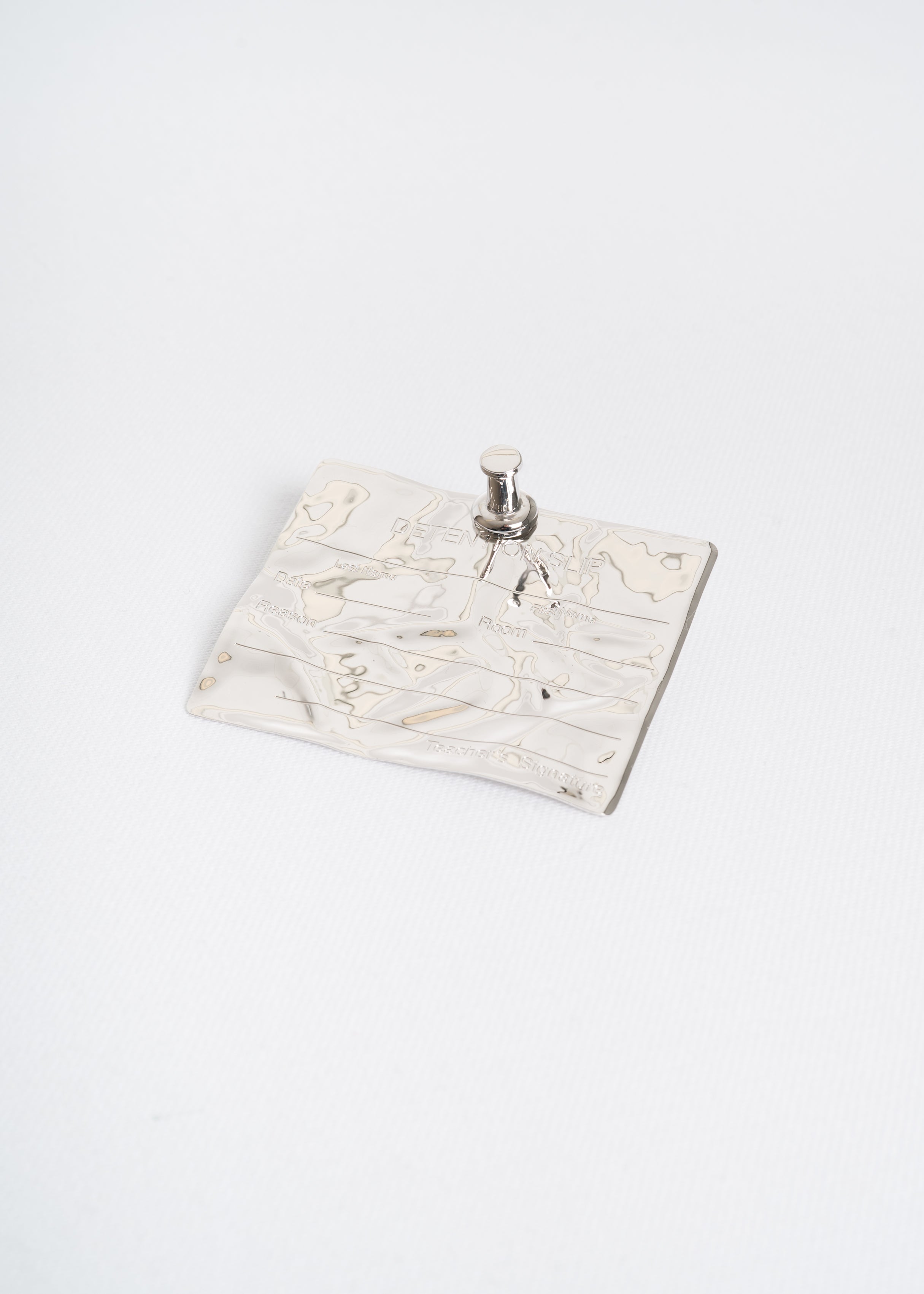 Silver Detention Pin – 017 Shop