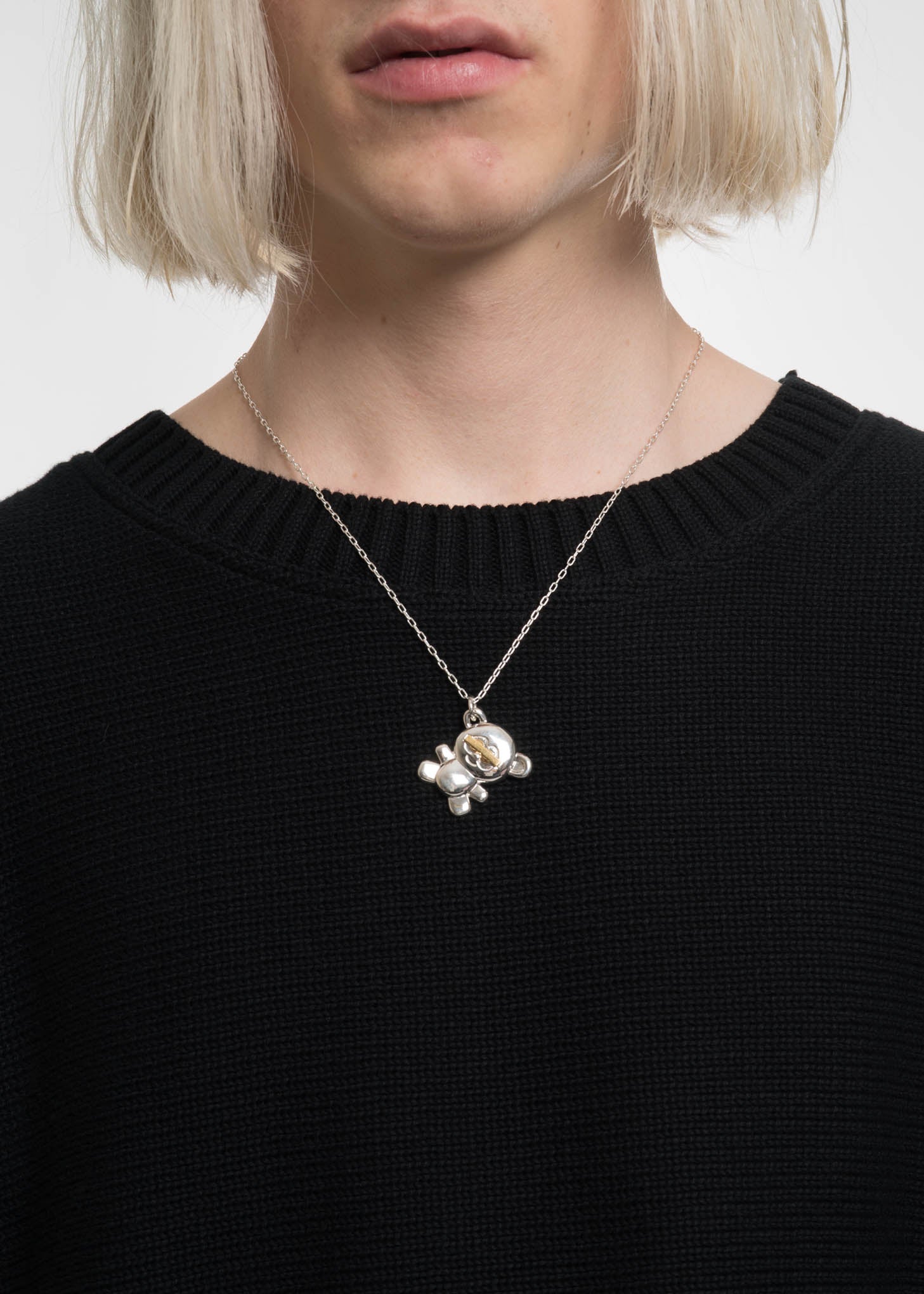 Silver Kuma Charm Pendant – 017 Shop