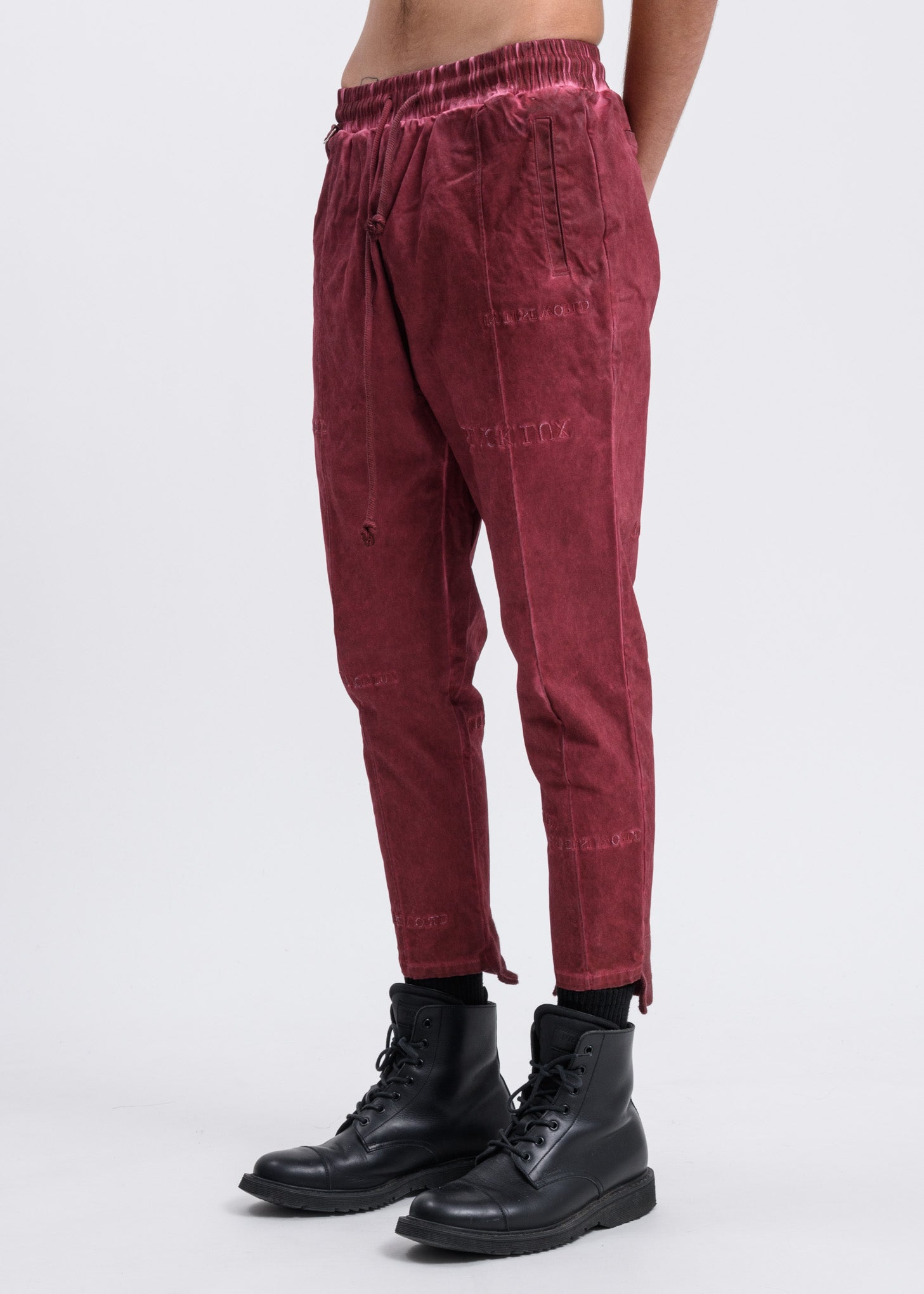 Rust Multi Logo Cropped Pants – 017 Shop