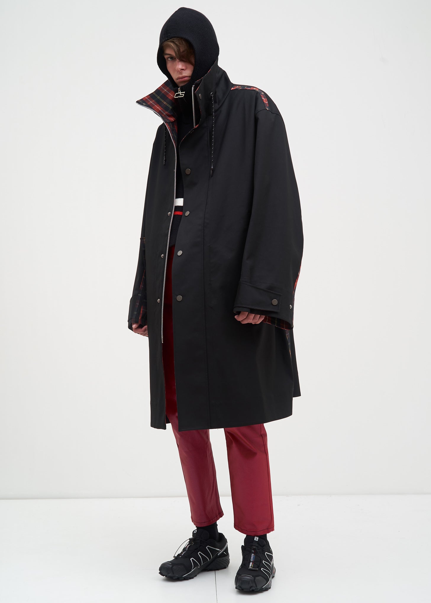 Black Ivan Oversized Car Coat – 017 Shop