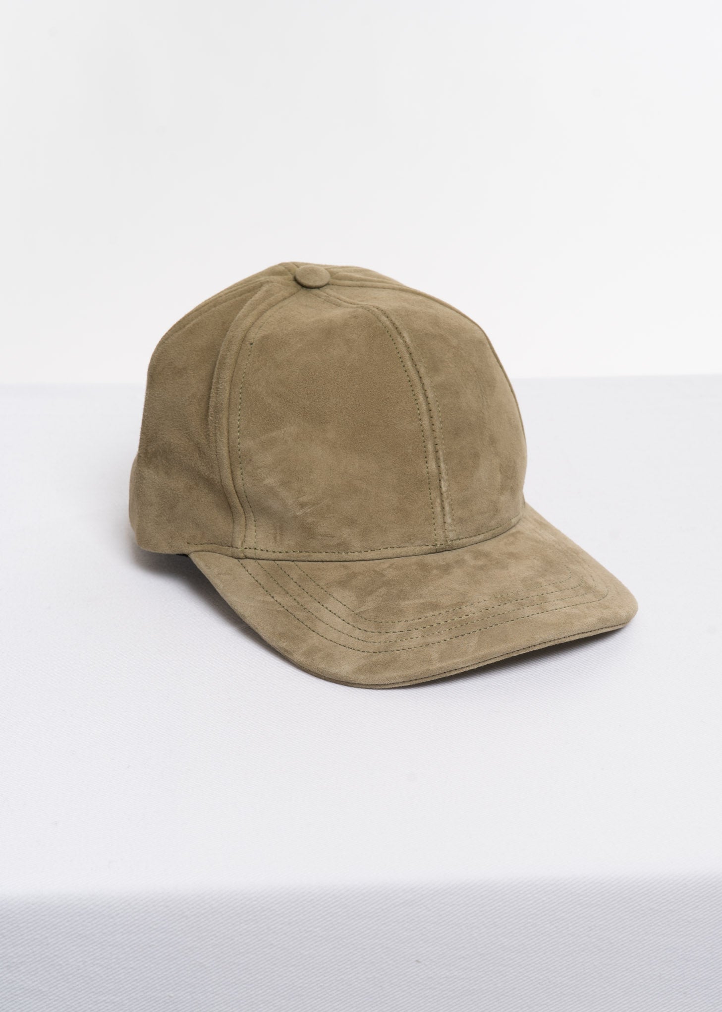 Moss Green Cadi Leather Cap – 017 Shop