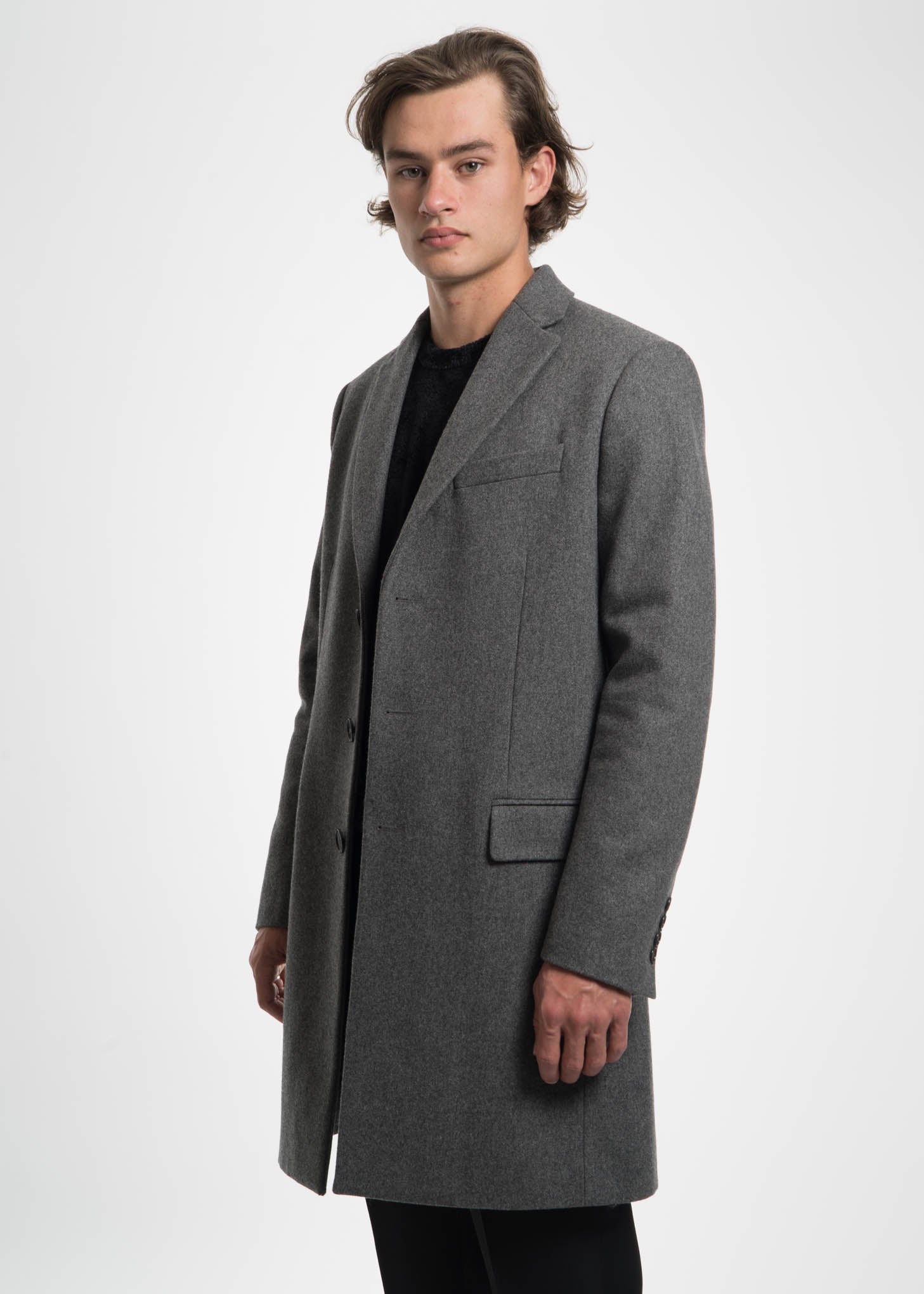 Grey Magnus Wool Coat – 017 Shop