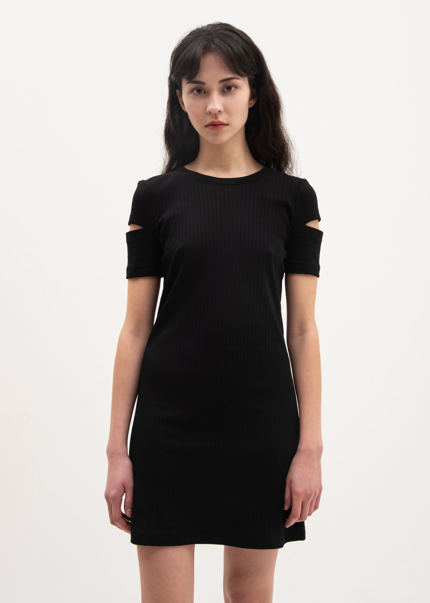 Black Ribbed Dress – 017 Shop