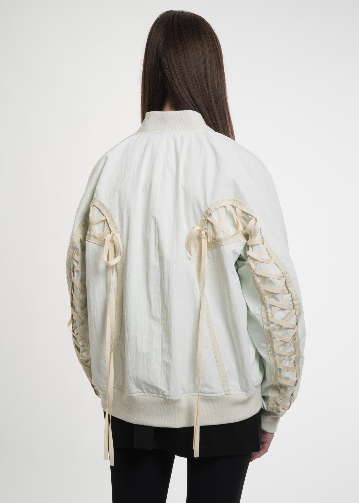 Green Ribbon Bomber Jacket – 017 Shop