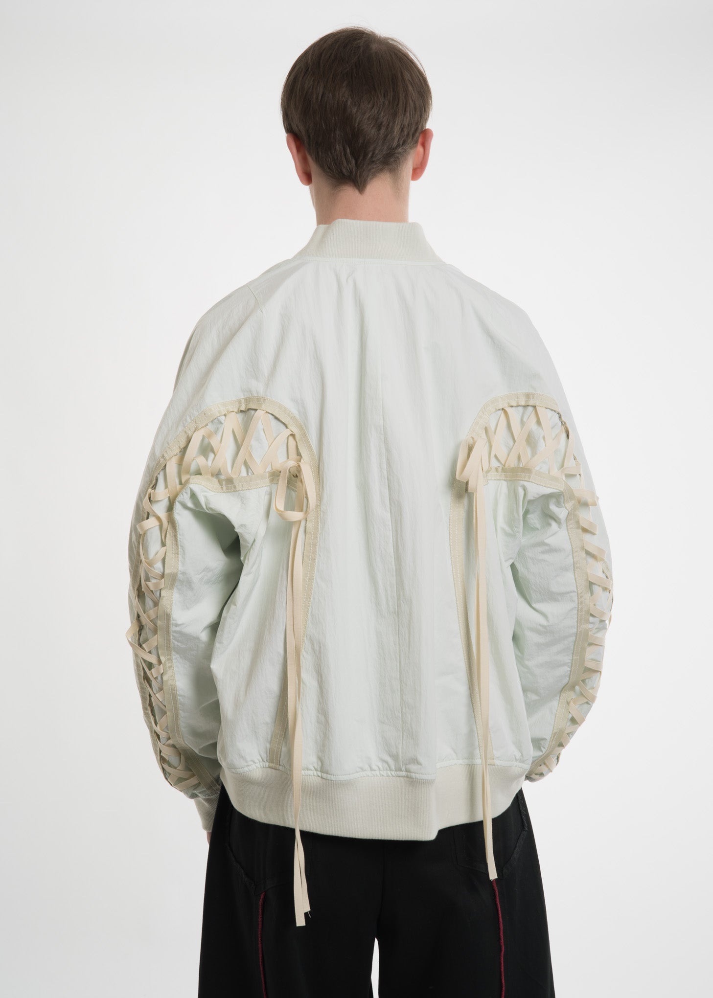 Green Ribbon Bomber Jacket – 017 Shop