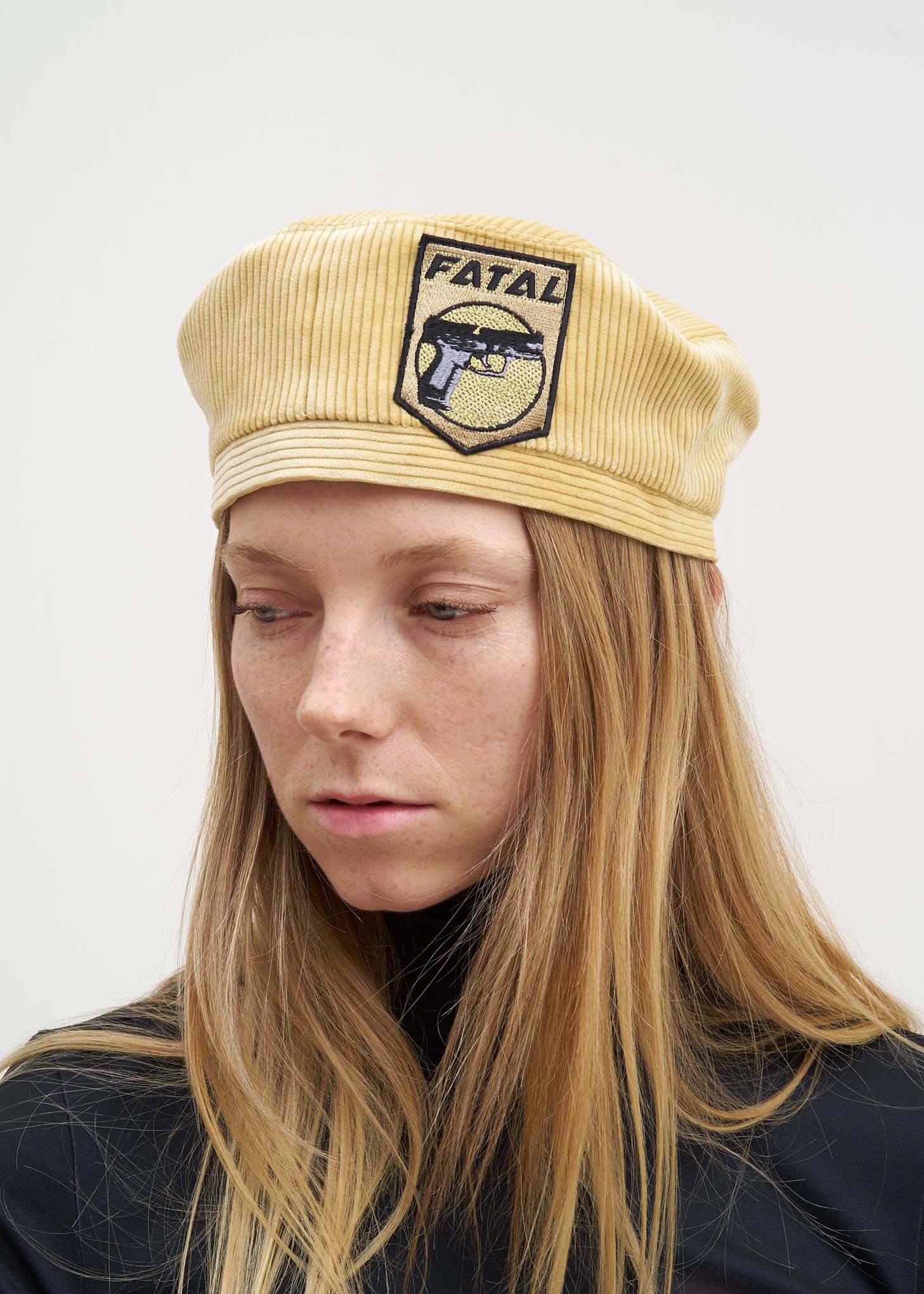 Yellow Corduroy Beret – 017 Shop