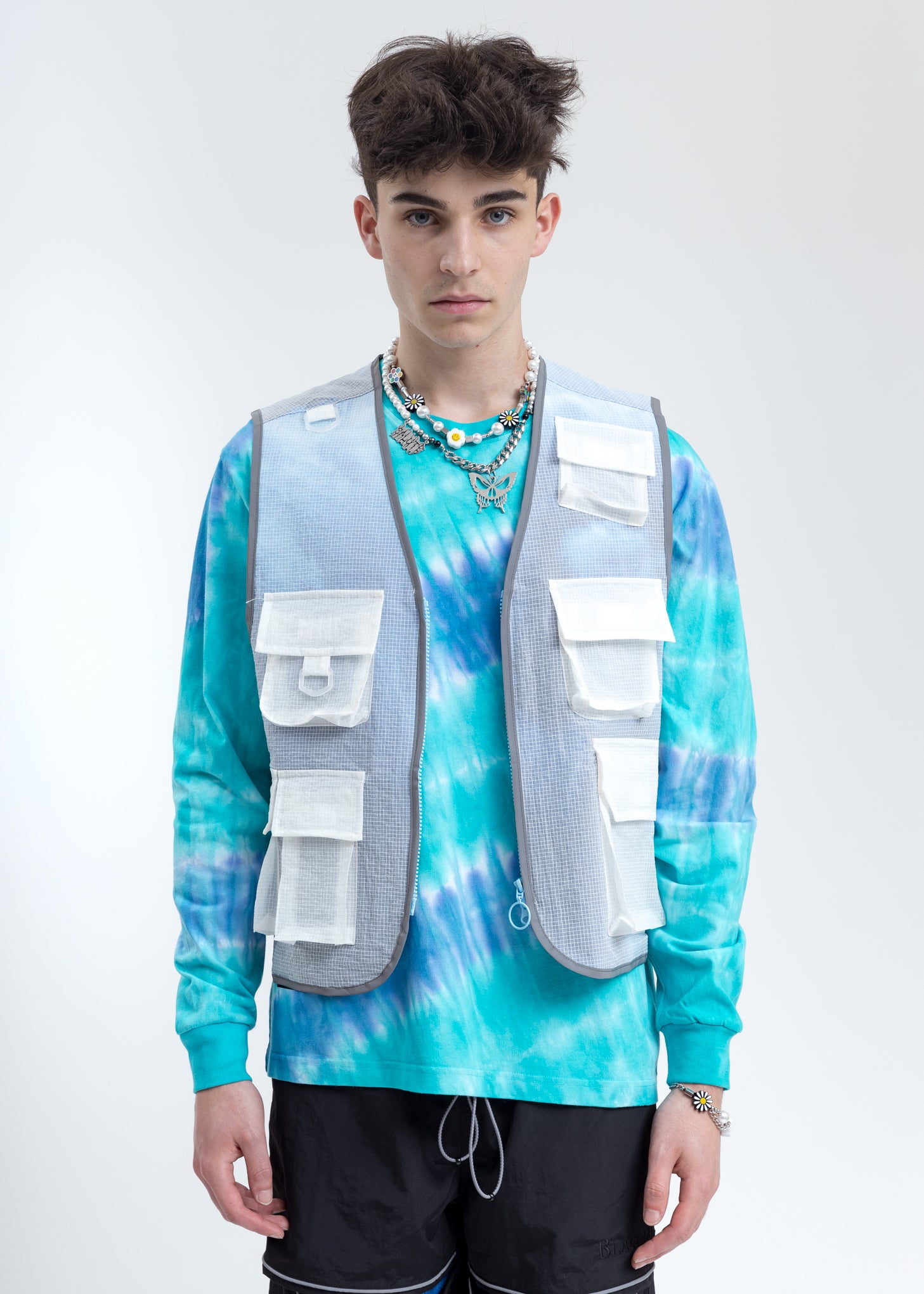 Blue Translucent Vest – 017 Shop