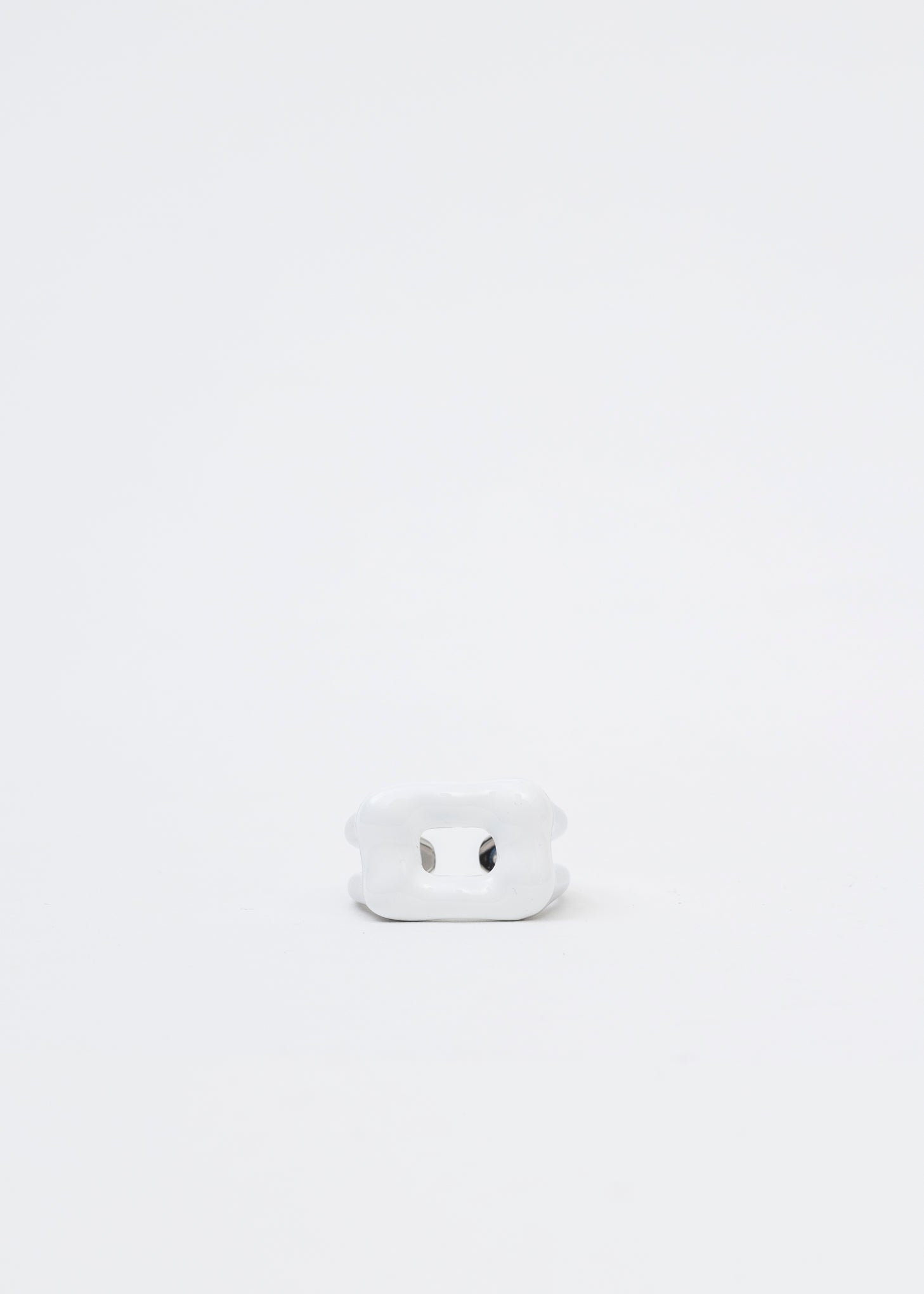 Silver White Square Ring – 017 Shop