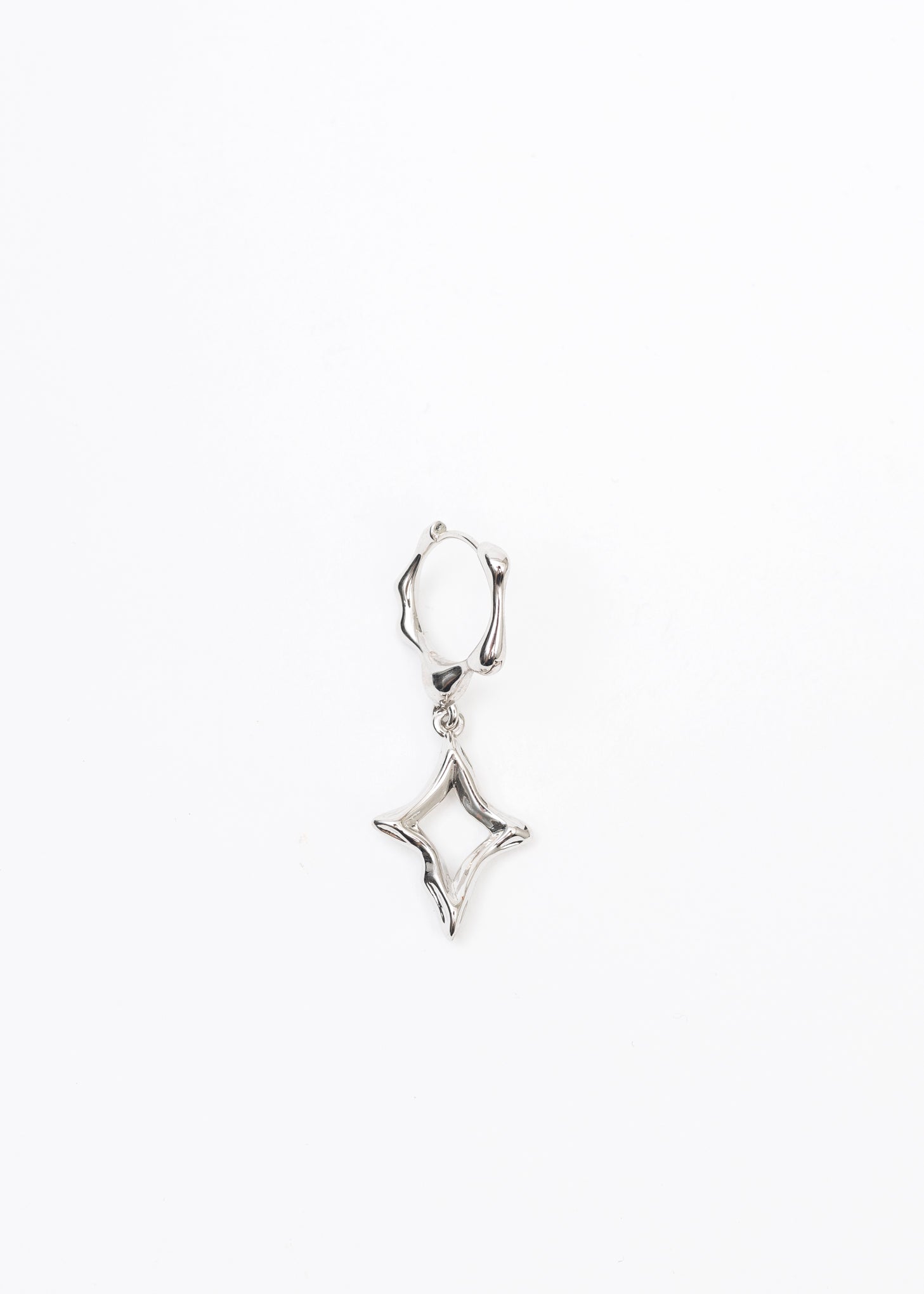 Silver Star Line Earring - Single – 017 Shop