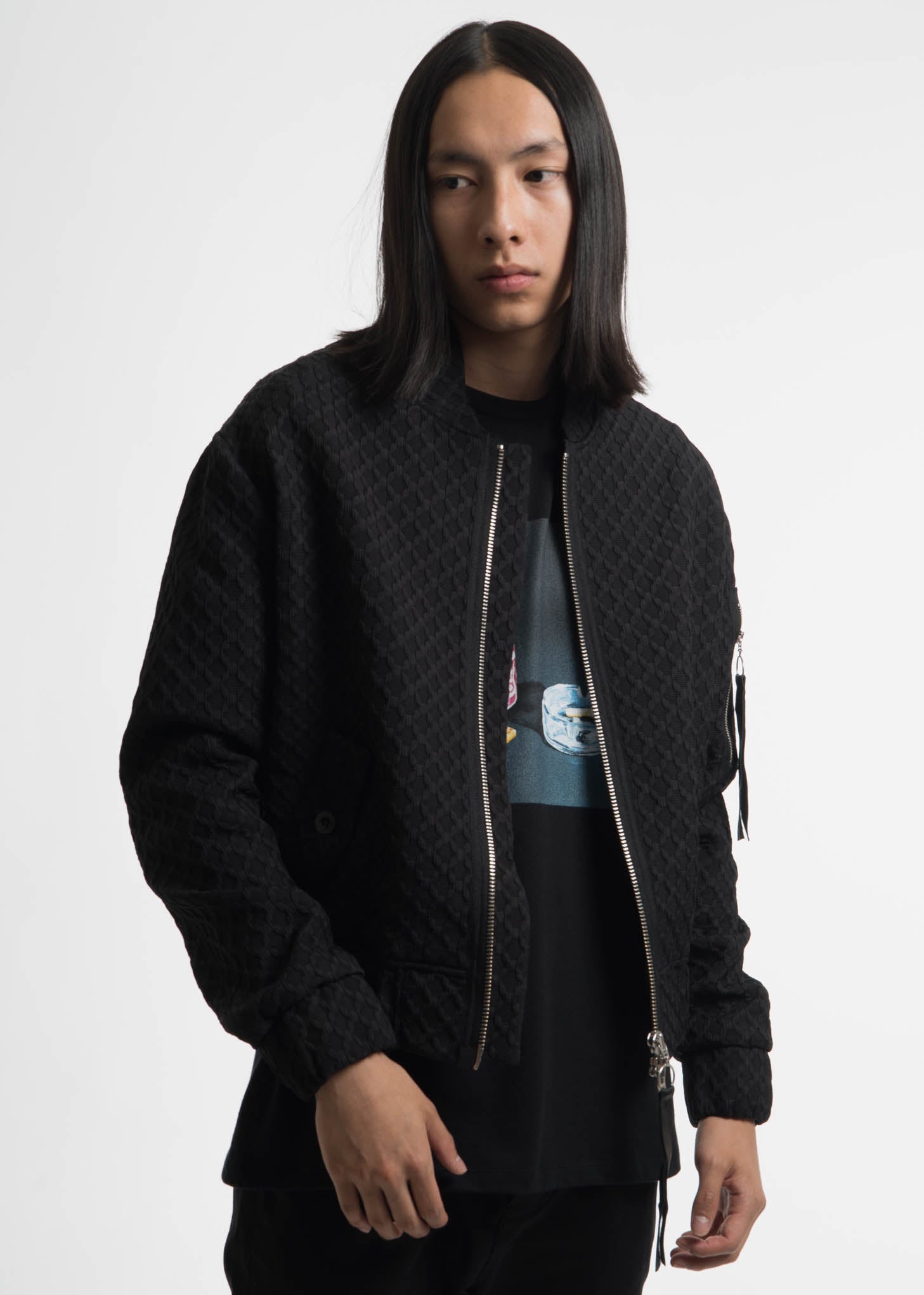 Black Scalea Kane Bomber – 017 Shop
