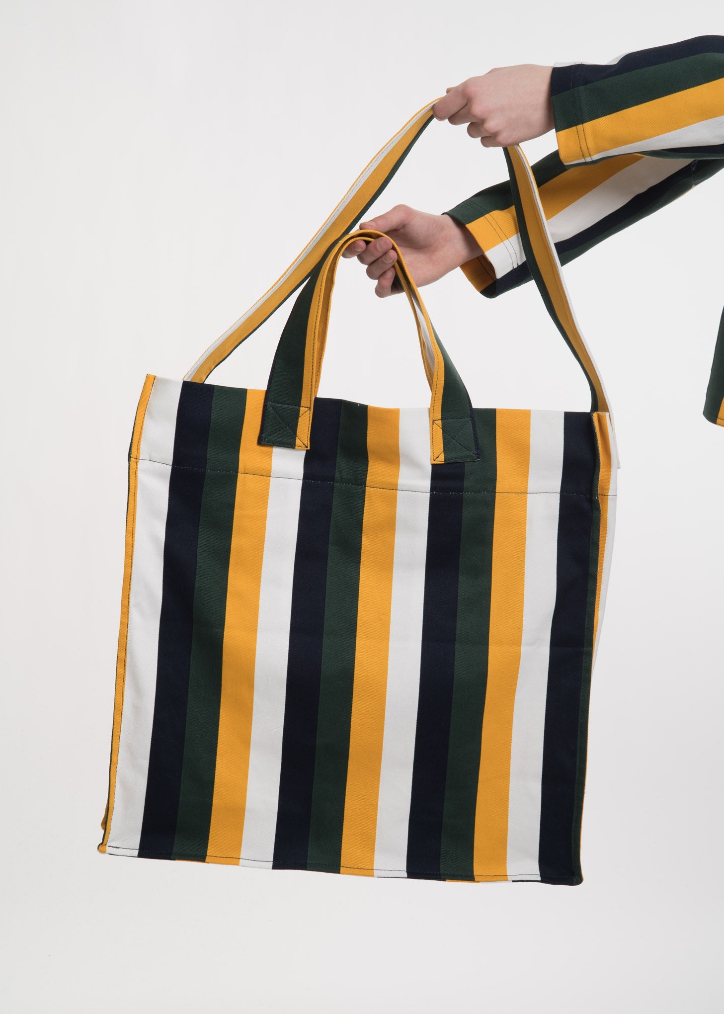 Multi Stripe Oversized Shopper Bag – 017 Shop