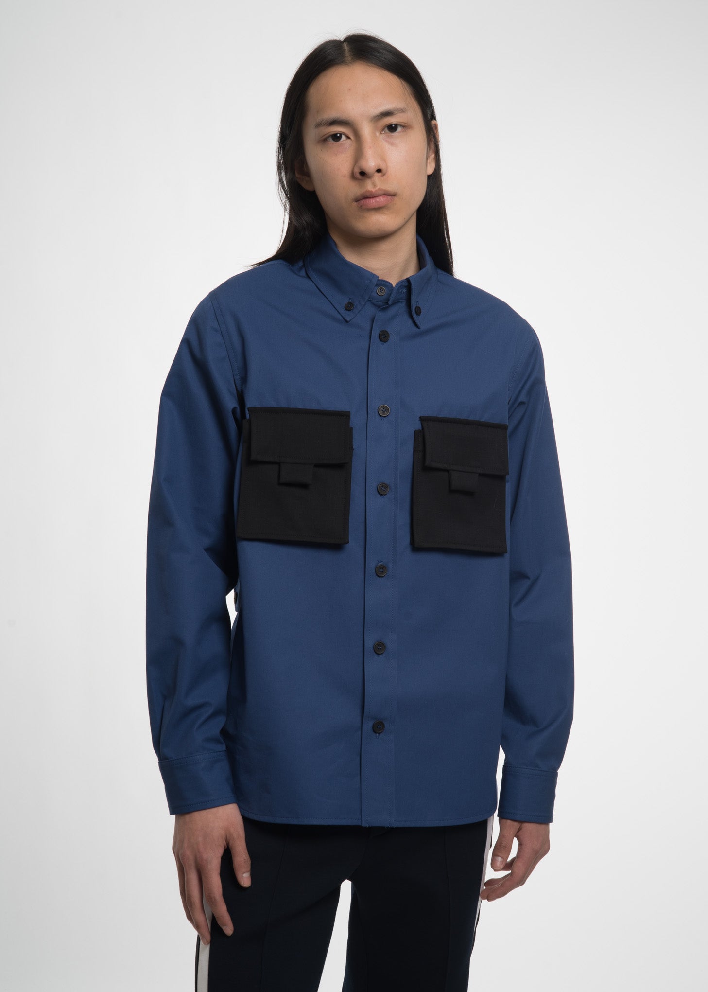 Cobalt Blue Worker Overshirt – 017 Shop