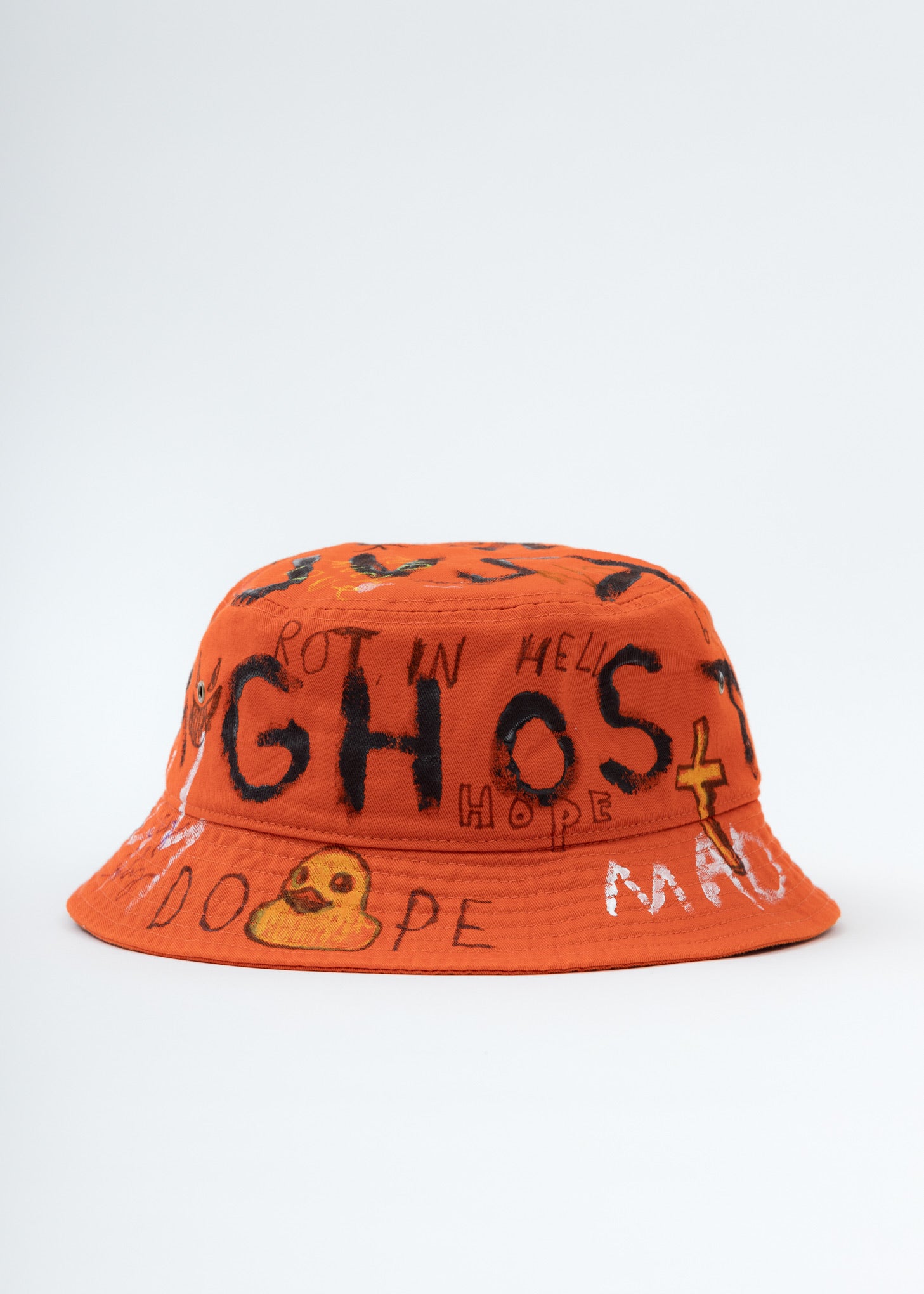 Red Paint Bucket Hat – 017 Shop